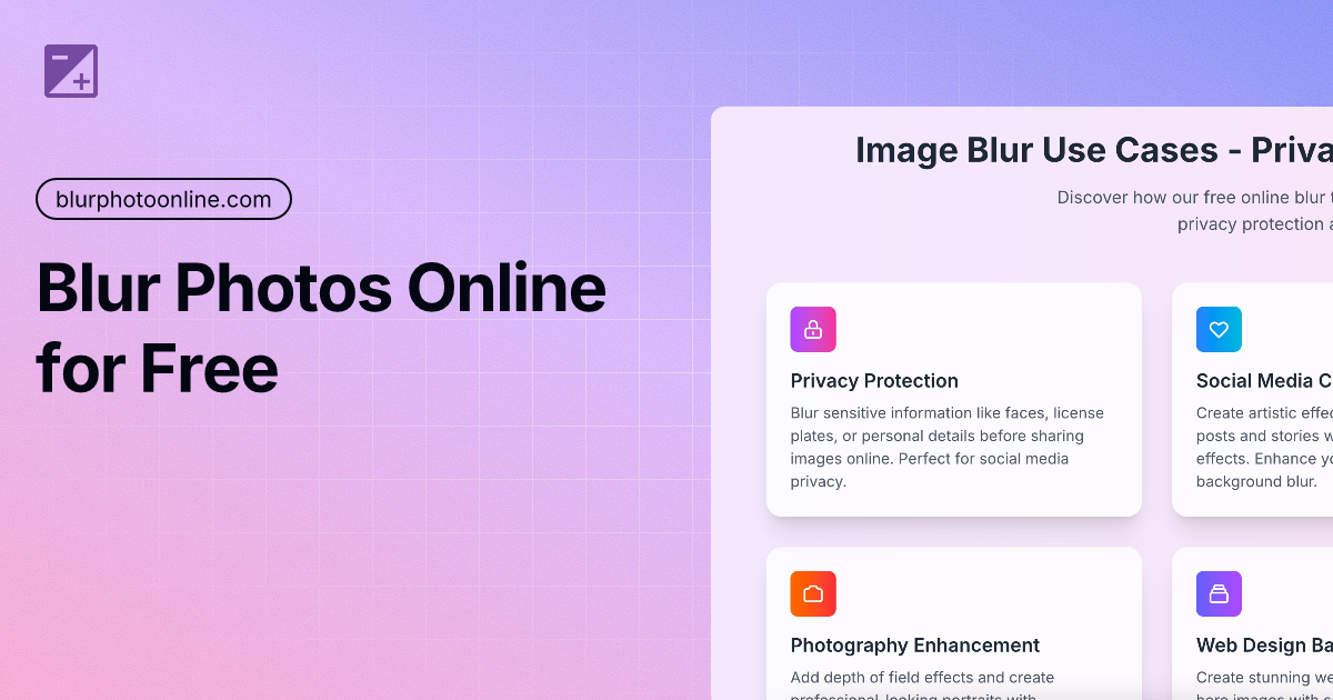Blur Photo Online - Free Online Image Blur Tool for Creative Effects
